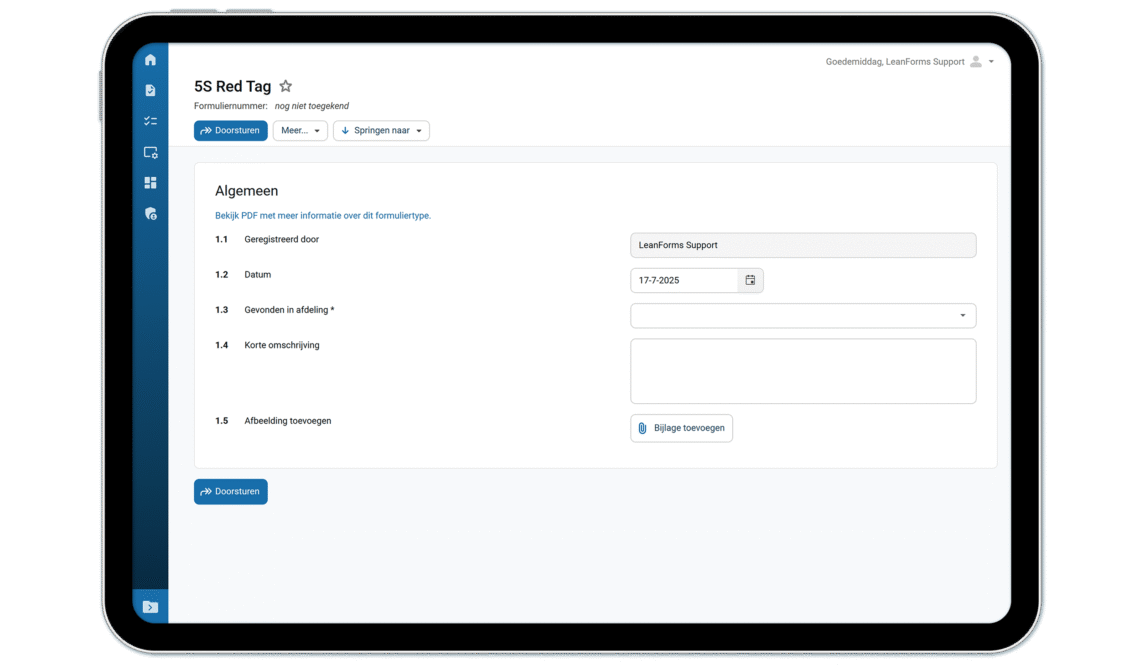 5S Red-tagform - LeanForms%