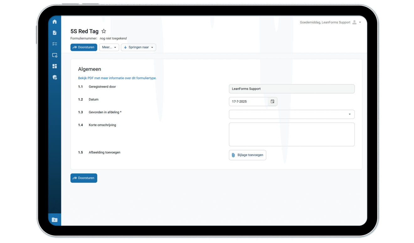 5S Red-tagform - LeanForms%
