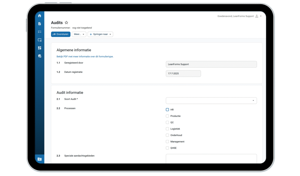 Audit formulier - LeanForms