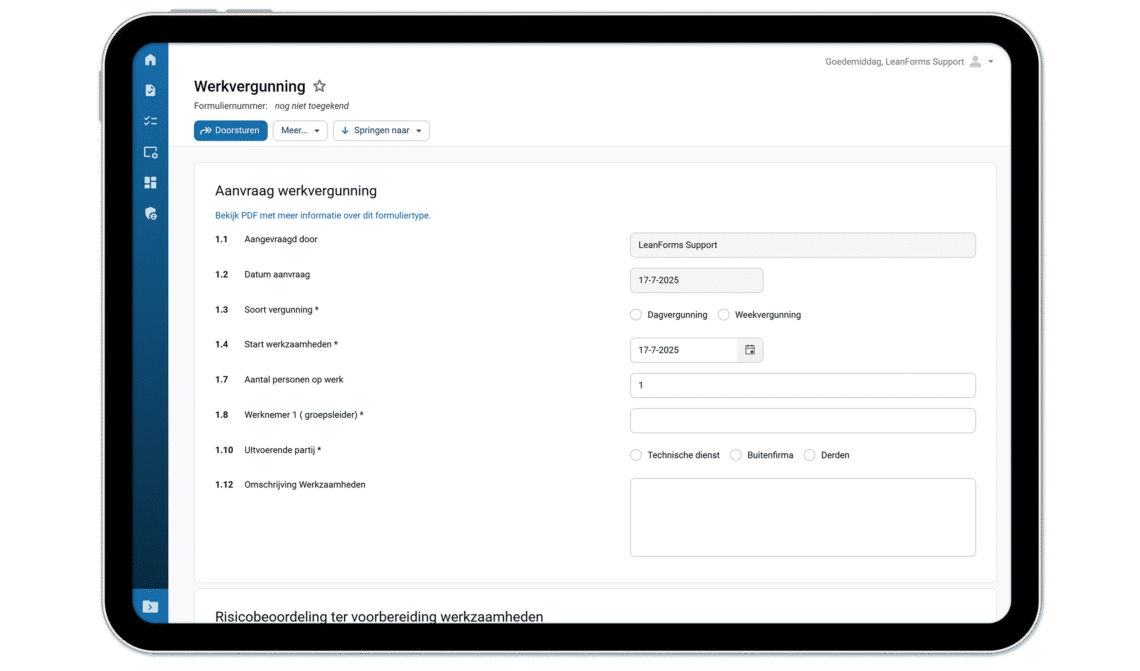Werkvergunning - LeanForms
