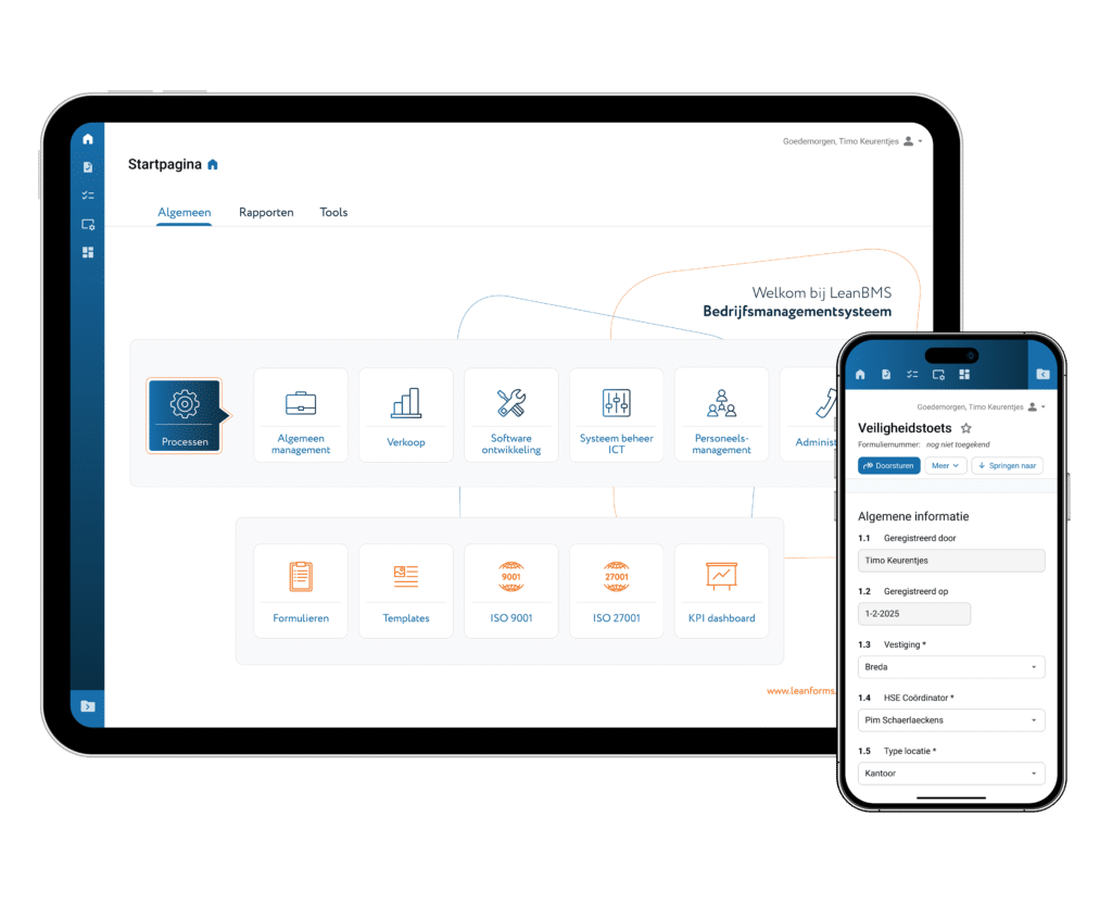 Bedrijfsmanagementsysteem - LeanForms - Automatiseer je processen